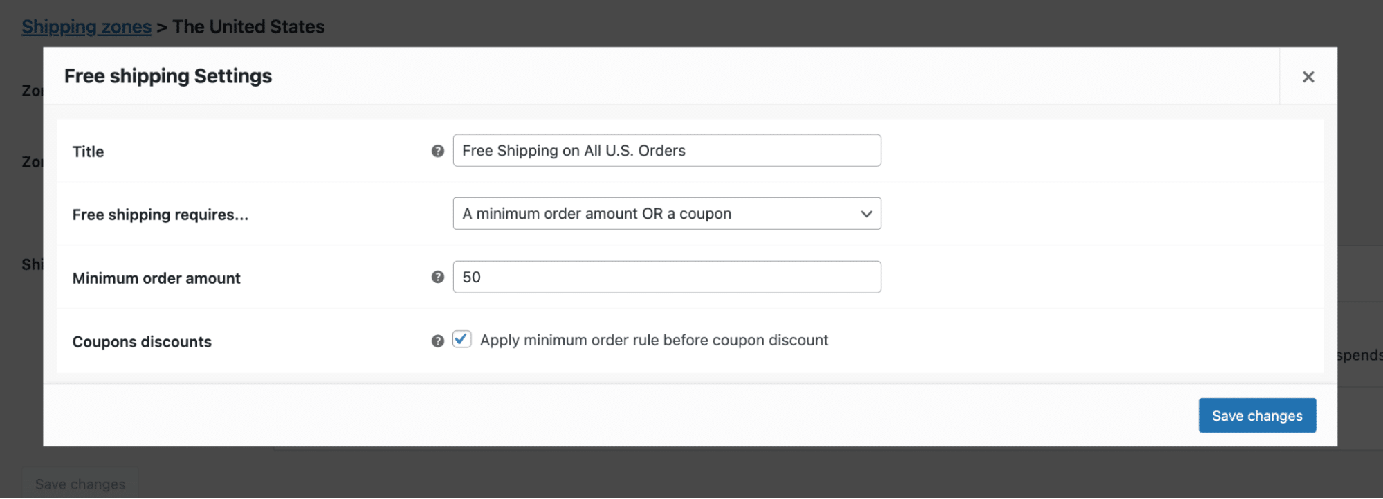 How to Apply Free Shipping Over A Condition in WooCommerce
