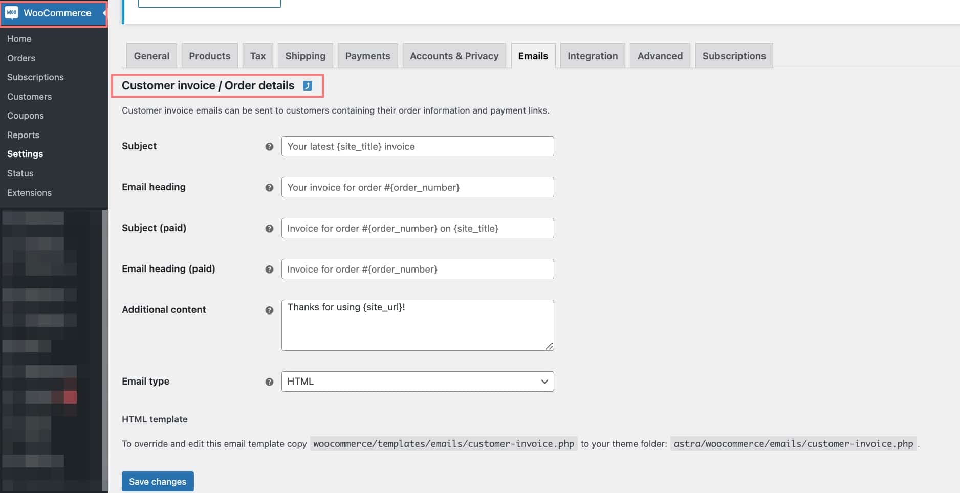 How to Customize WooCommerce Invoice Email Template - YayCommerce