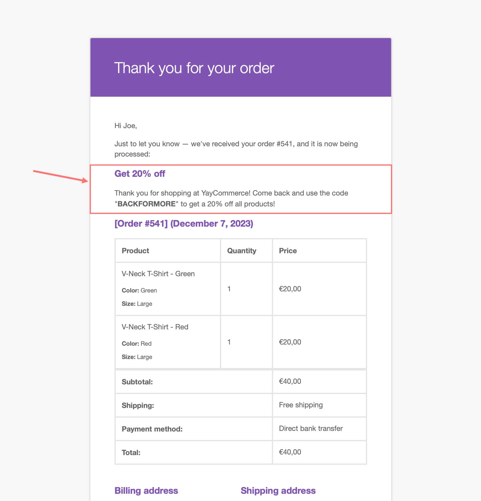 How to Customize WooCommerce Order Confirmation Email - Tips and Tricks - YayCommerce