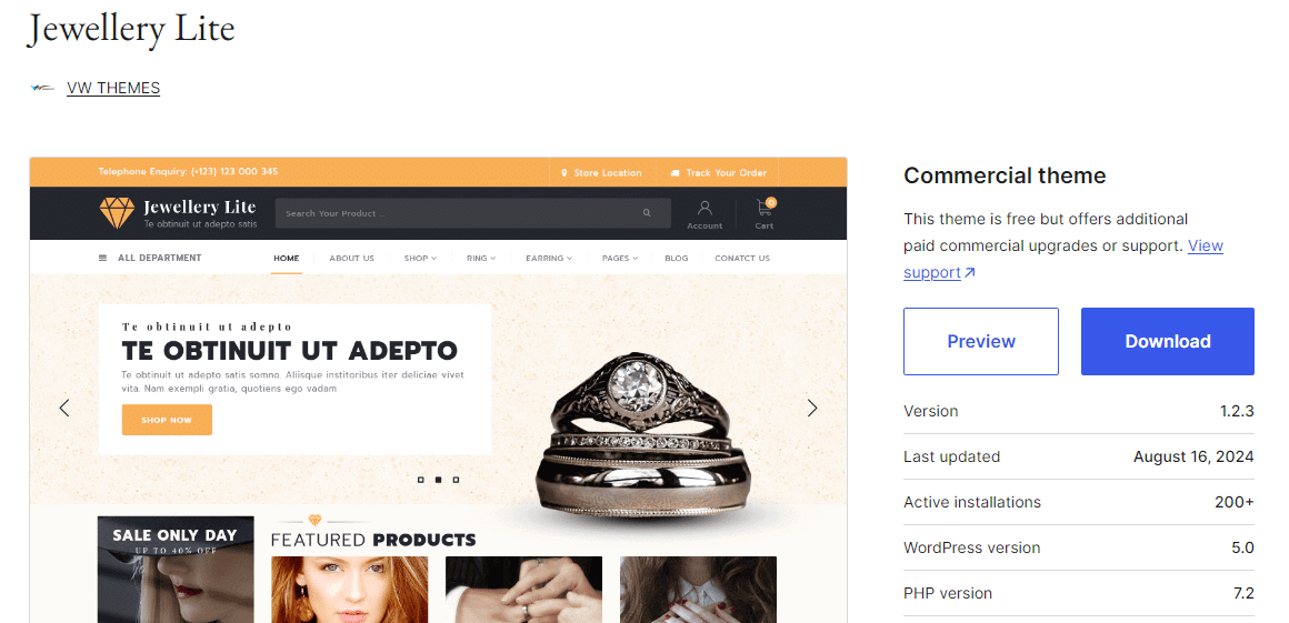 Best 7 Free Jewellery WordPress Themes with Unique Design